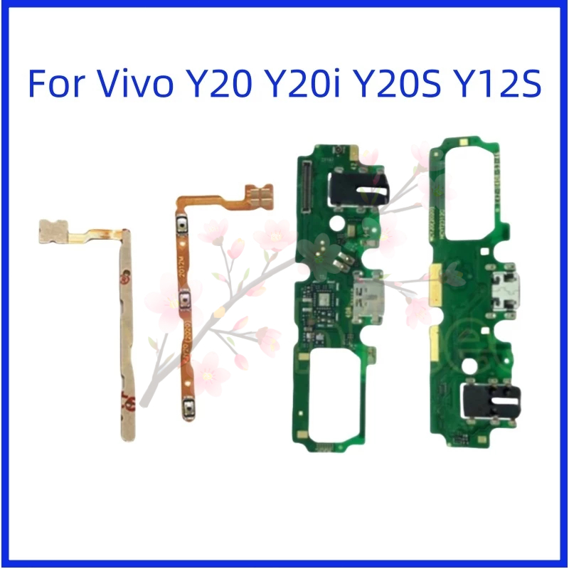 for Vivo Y20 Y20i Y20S Y12S Power Volume Flex Button Switch USB ...