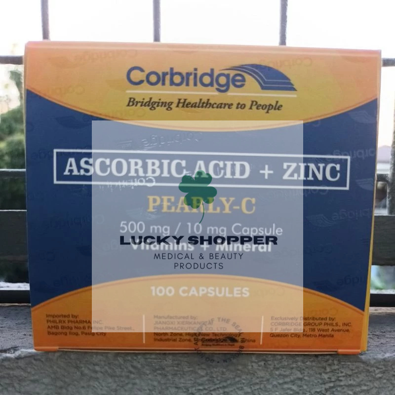 Pearly-C Ascorbic Acid + Zinc 500mg Capsule | Shopee Philippines
