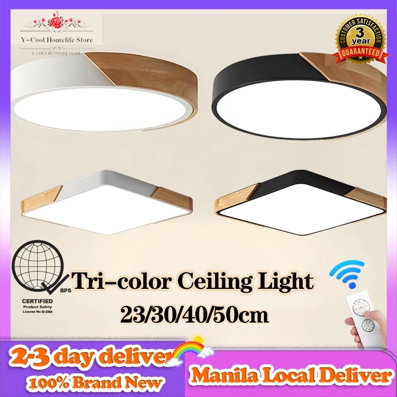 3 Colors LED Ceiling Light 12W 18W 24W 36W Chandelier Center Ceiling ...