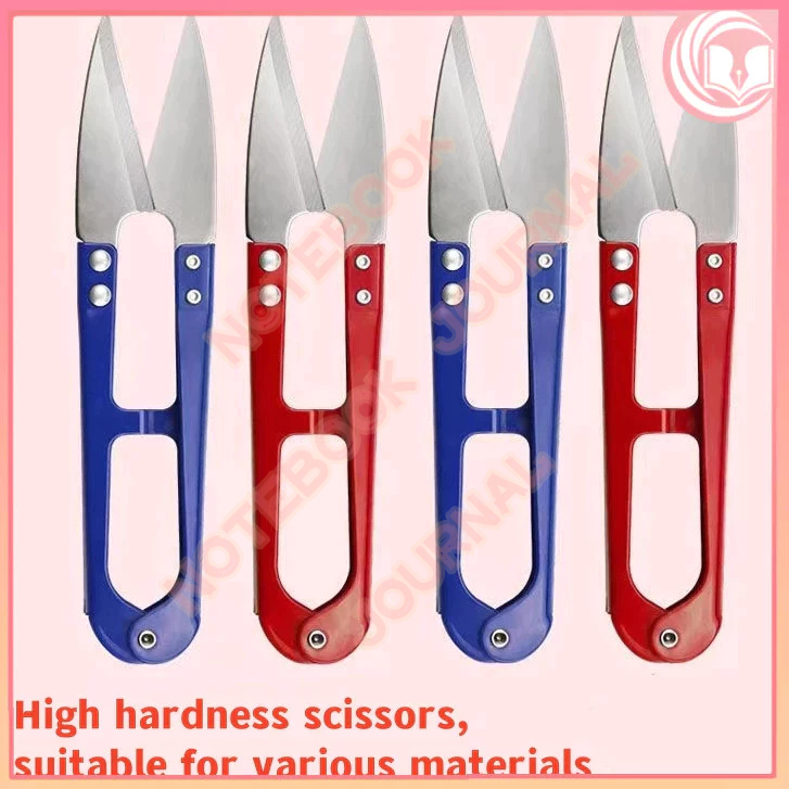 Multicolor Trimming Sewing Scissors U Shape Clippers Yarn Stainless ...