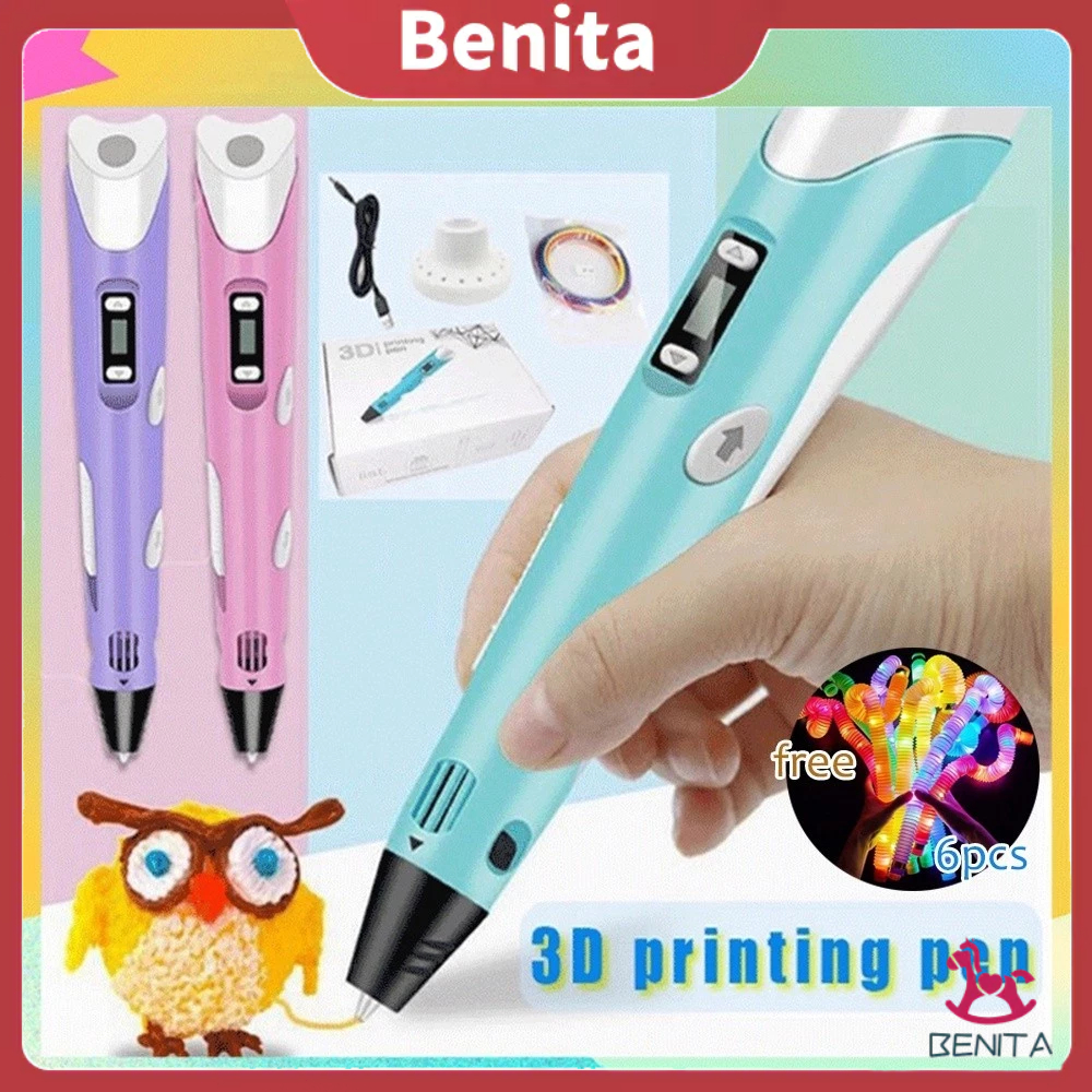 3D Children's Printing Pen Smart Doodle 3D Art Pen Children's Digital ...