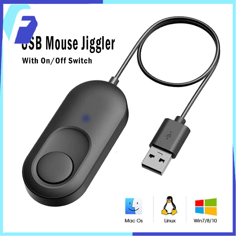 Mouse Jiggler Mover with ON/Off Switch and USB Port,Driver-Free and No ...
