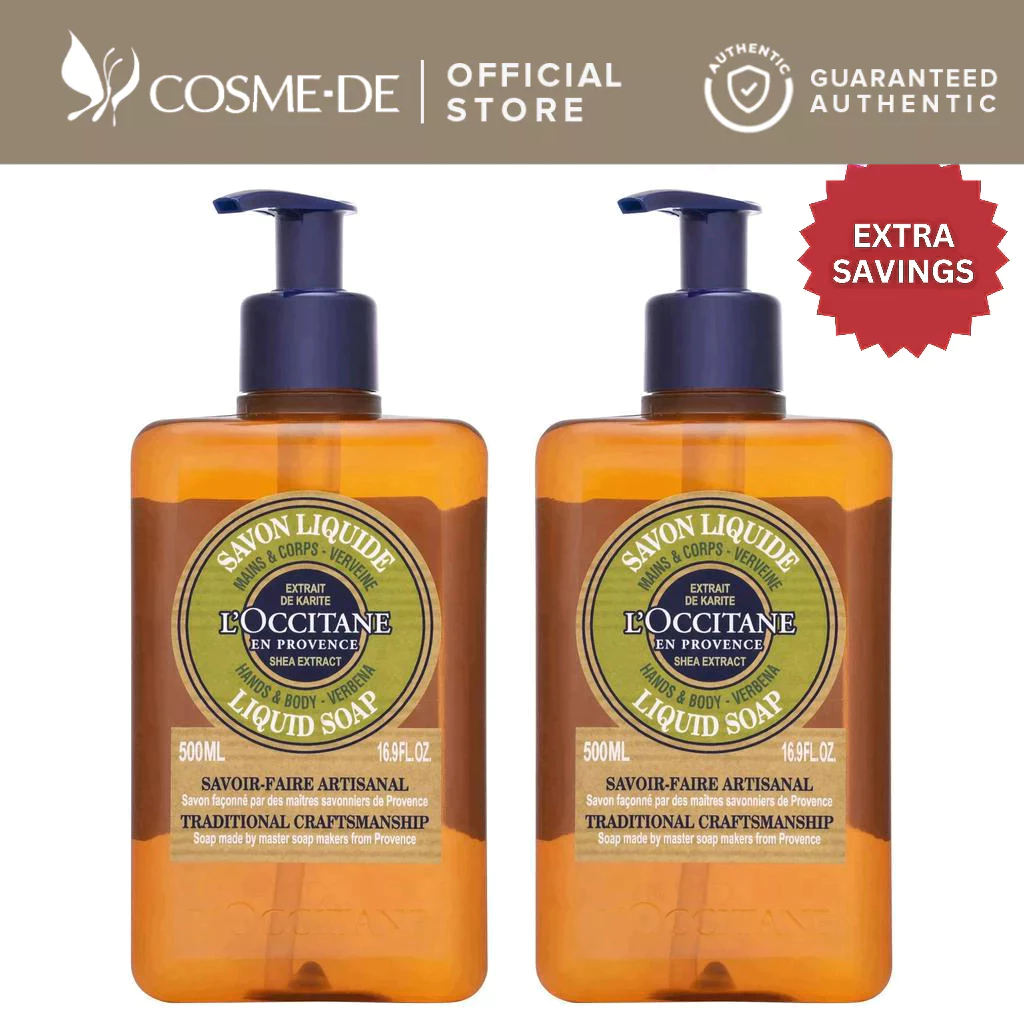 L'OCCITANE Verbena Hands & Body Liquid Soap 500ml X2 [EXCLUSIVE BUNDLE ...