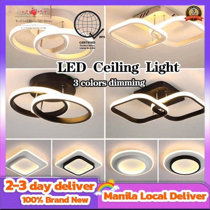 Nordic Led Ceiling Light Center Lights Celling Lamp Bedroom Living Room ...