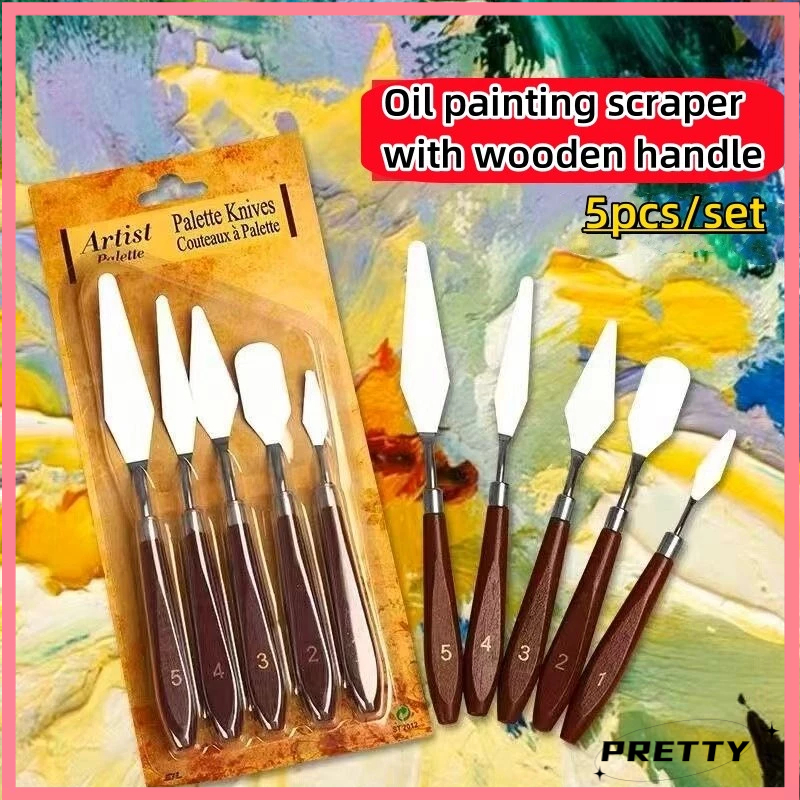 Stainless Steel Scraper Palette Knife Oil Painting Knives Art Tools ...