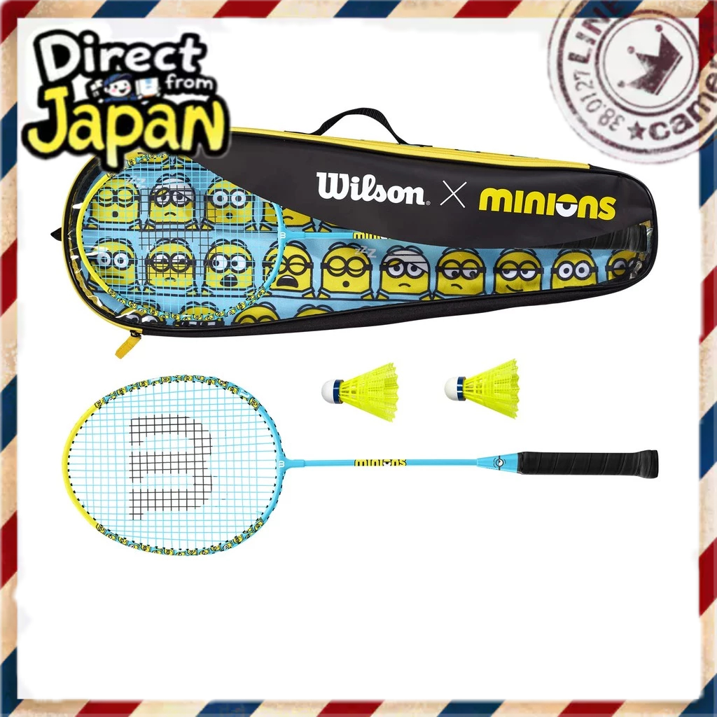 Minions Badminton Set for Kids – 2 Rackets + 2 Shuttles + Case | Cute ...