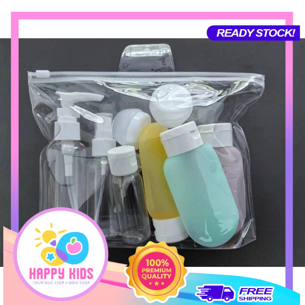 10 pcs Essential Travel Toiletries Kit Small Container for Liquids and ...