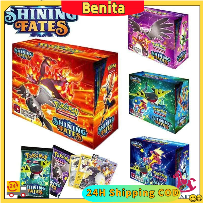 【360PCS】Pokemon Trading Cards Game Pack Box Pogs Chilling Reign Battle ...