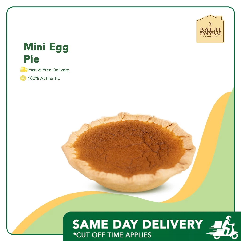 Balai Pandesal Mini Egg Pie 1pc - [Bakery, Fresh Bread] | Shopee Philippines