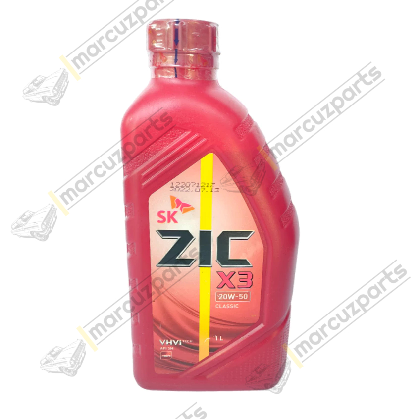 ZIC X3 20W-50 Classic Semi Synthetic Engine Oil 1 Liter | Shopee ...