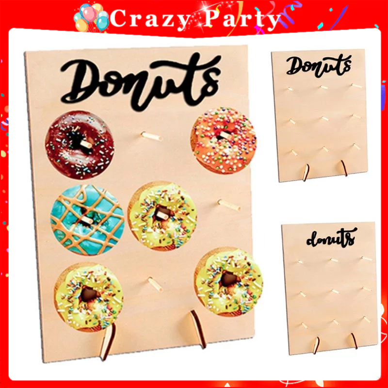 Doughnut Display Stand Wooden Donut Board Suitable For Party Weddings ...