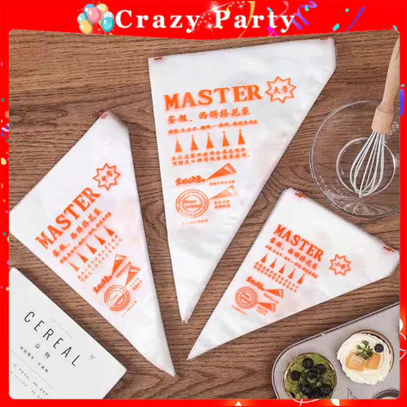 50Pcs Disposable Ice Packs Flower Mounting Bags Cake Frosting Bags ...