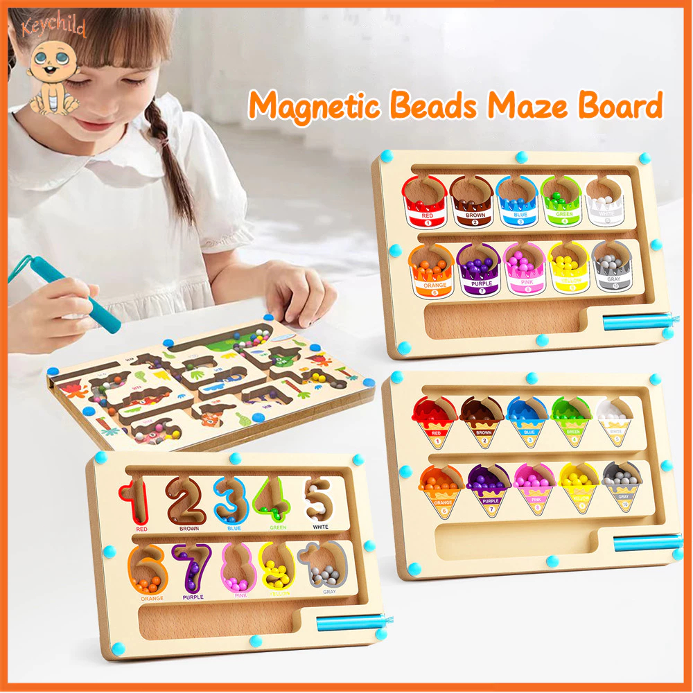 Keychild Wooden Matching Maze Learning CountingBoard Number Maze ...