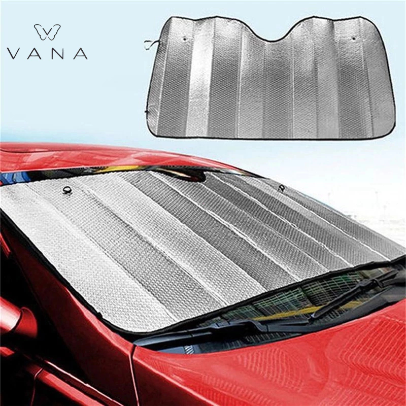 VANA Universal Foldable Car Windshield Visor 130/140*70 Thicken Front ...