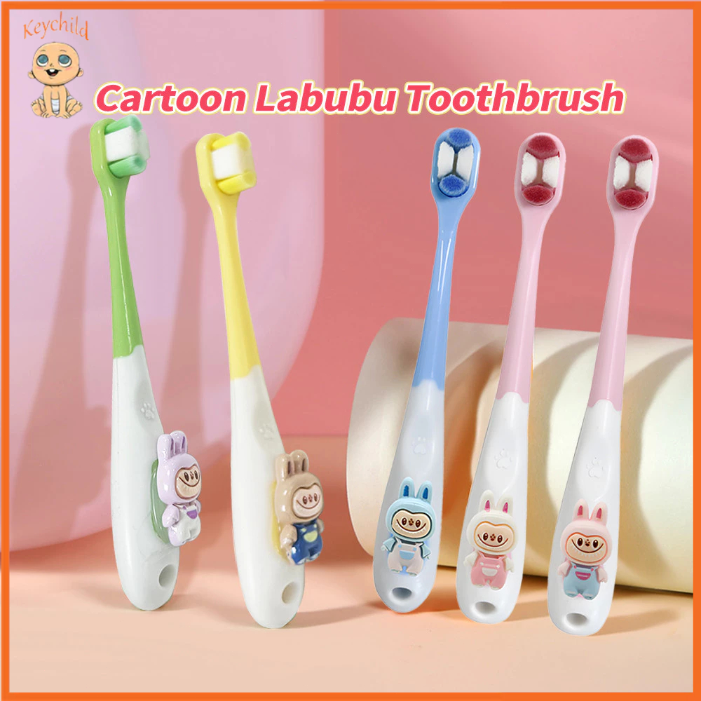 Keychild Children's Soft Bristle Toothbrush 2-12 Years Old Toothbrush ...