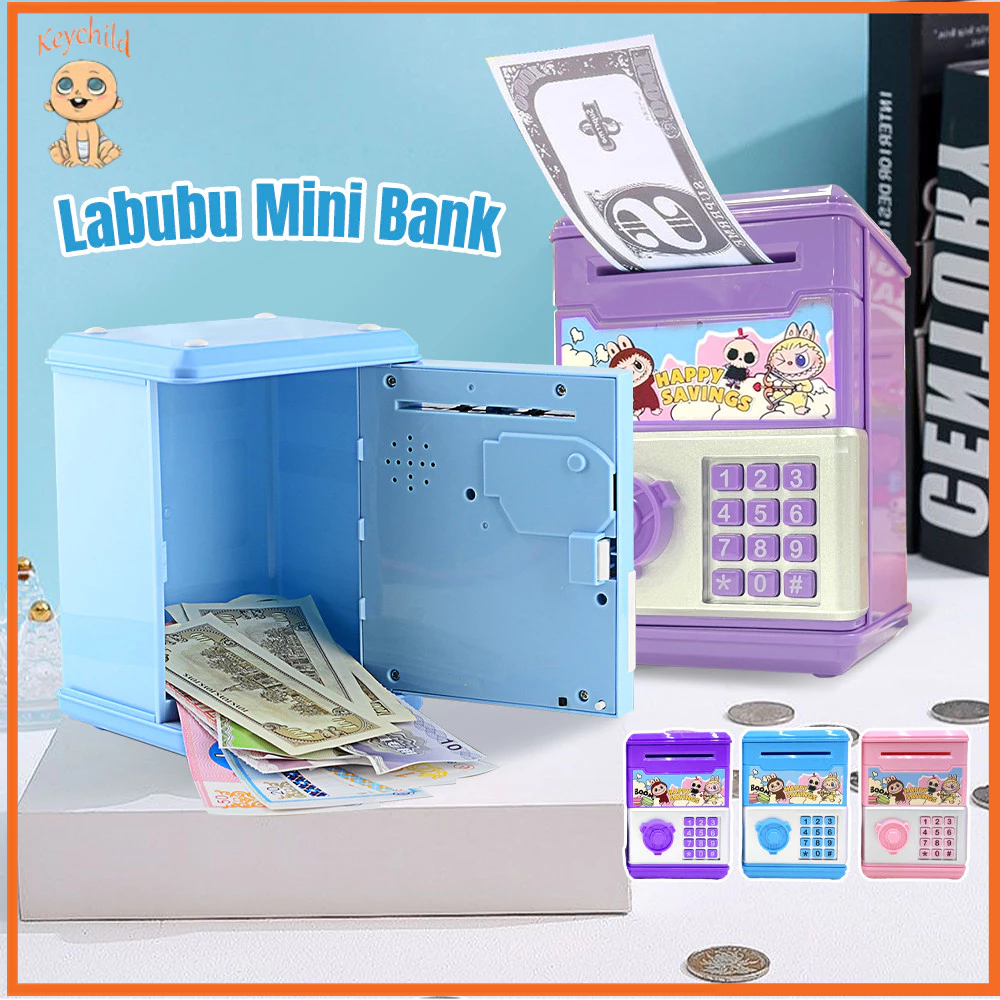 Keychild Kids Money Bank Password Intelligent ATM Bank Money Saving Box ...