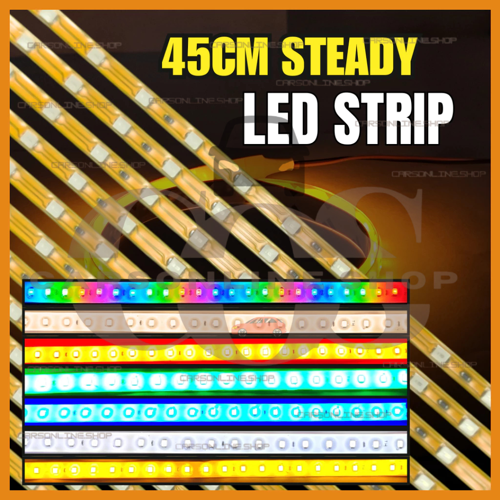 COS 1Pc Car/Motorcycle 45cm LED Strip Light SMD 3528 Flexible Stripe ...