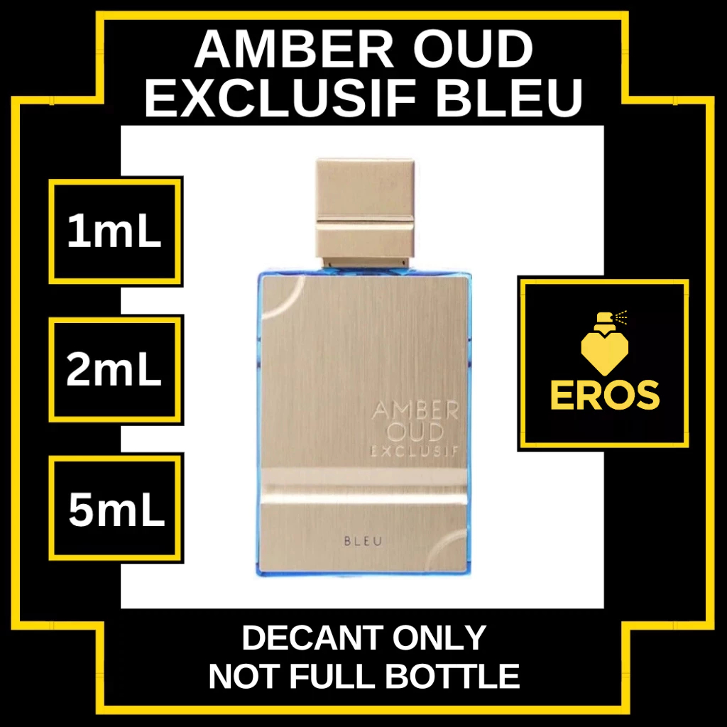 Amber Oud Exclusif Bleu (PDM Layton) 1mL 2mL 5mL DECANT perfume sample ...