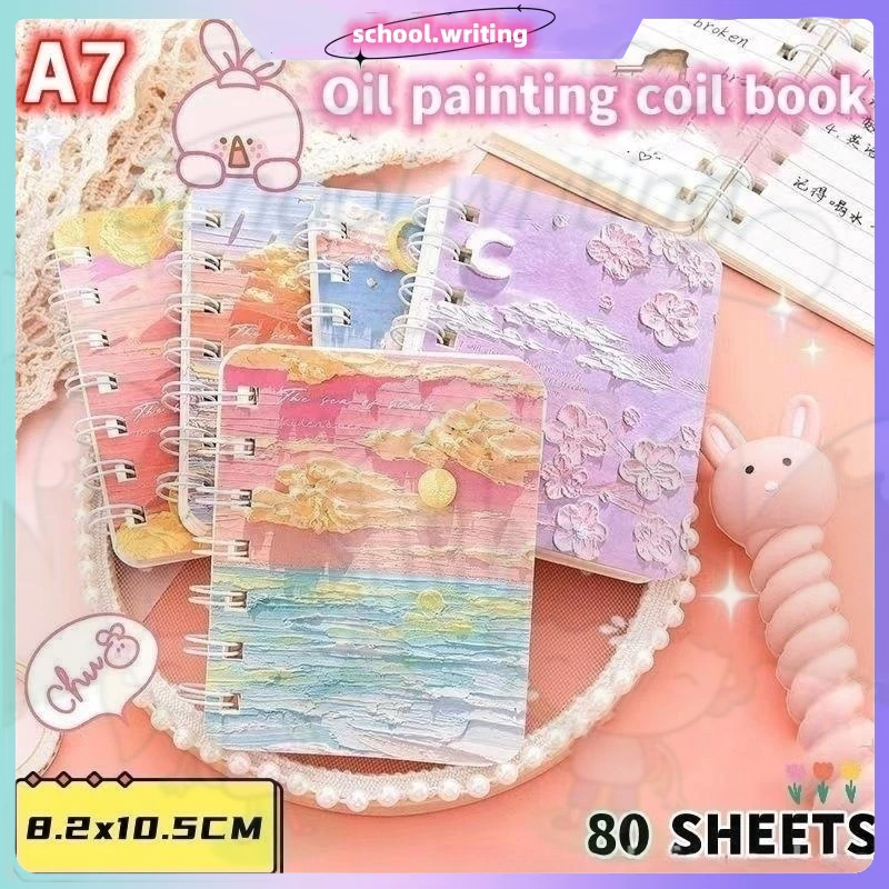 A7 Cartoon Coil Notepad Flip Mini Cute Spiral Notebook Diary Ins Style ...