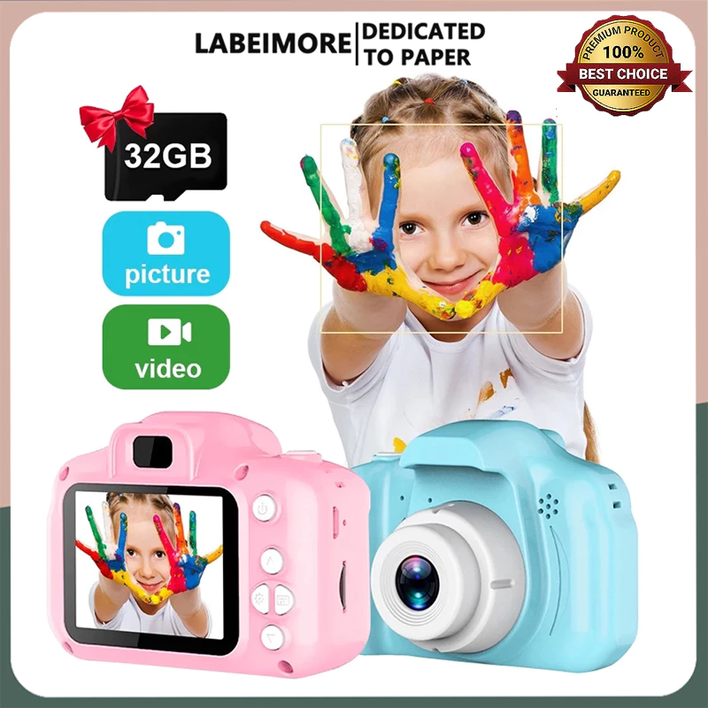 LABEIMORE Kids Camera Toy for Kids Digital Cute Cartoon Camera Toys 8.0 ...