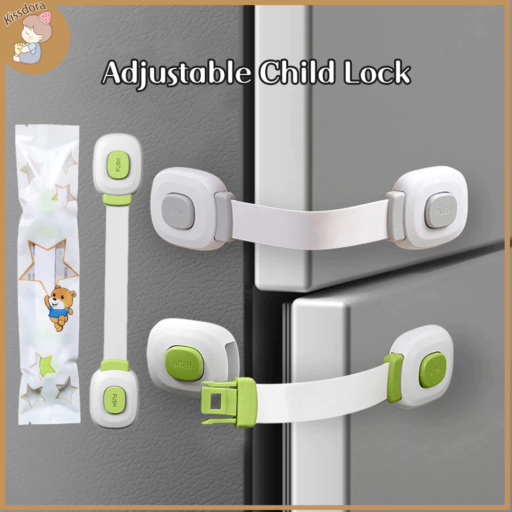 Kissdora Refrigerator Lock Safety Drawer Lock ABS Material Safety Lock ...