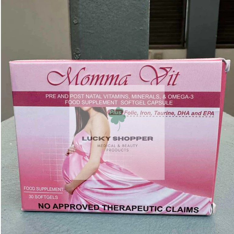 Momma Vit Food Supplement 30 Softgels Pre and Post Natal Vitamins ...