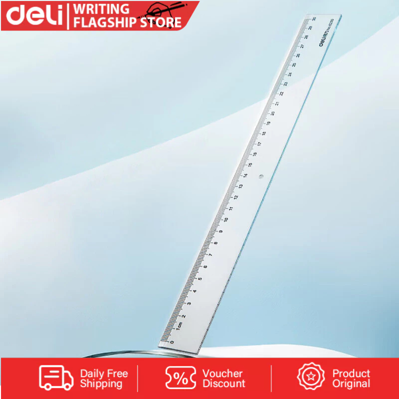 Deli 30cm Square Feet Plastic Ruler 6230 1PC | Shopee Philippines