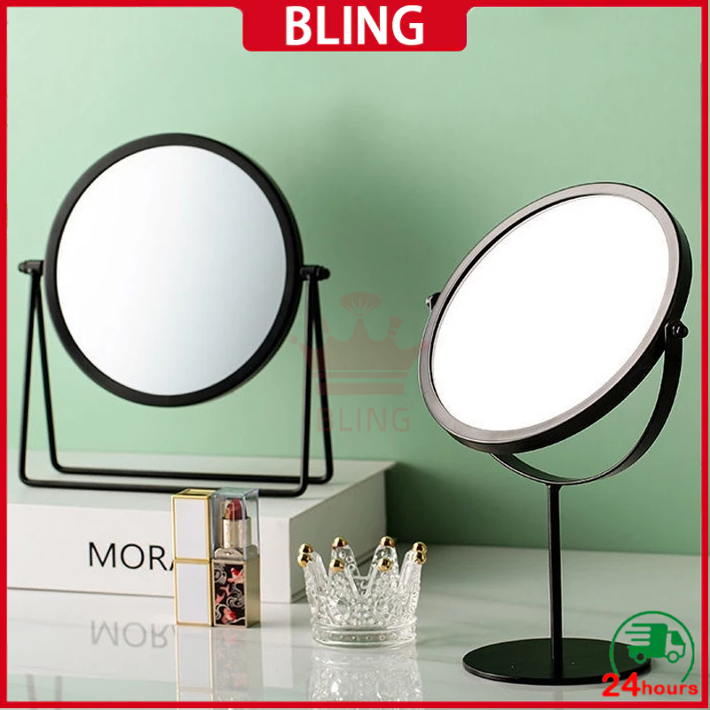 【COD】Makeup Mirror Vanity Mirror Iron Tabletop Dressing Table Mirrors ...