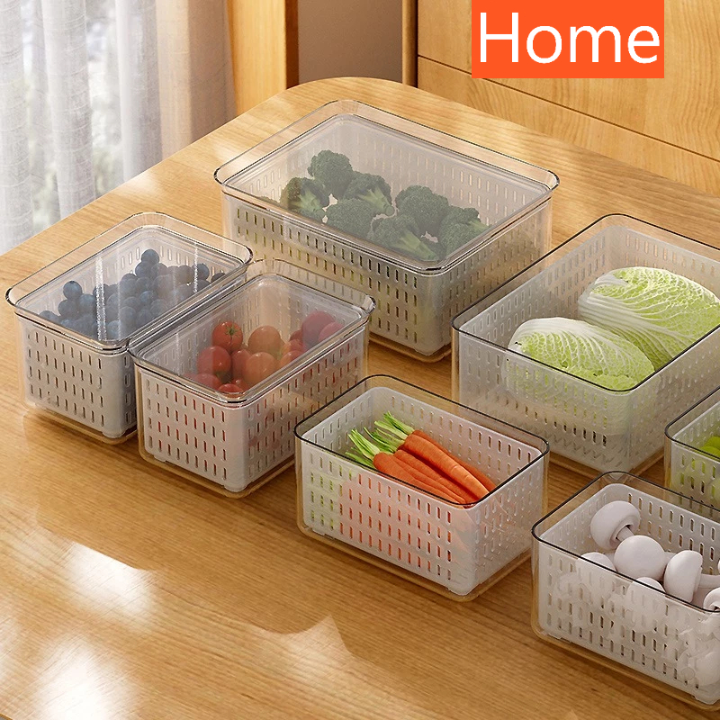 Water-Filterable Sealable Refrigerator Storage Box Fresh-Keeping ...
