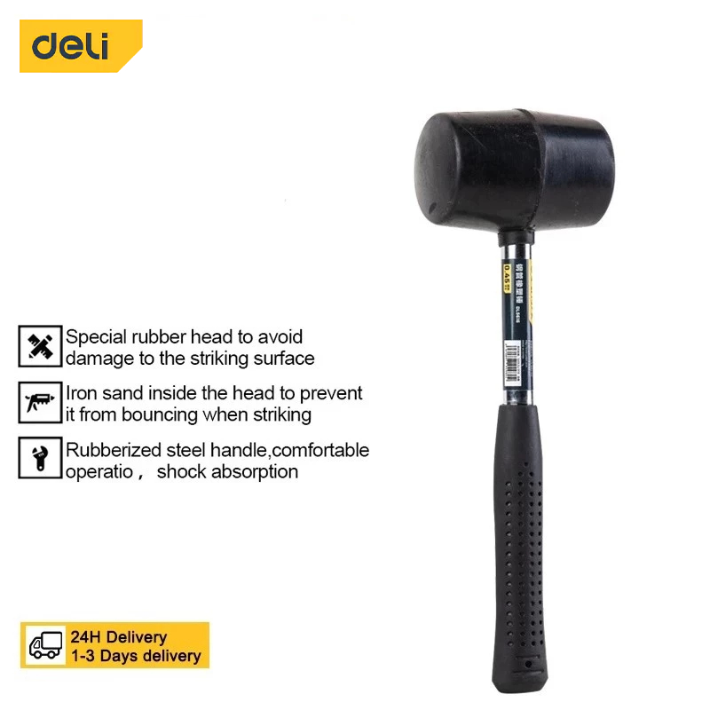 Deli rubber hammer floor tile marble installation hammer tool DL5616 ...