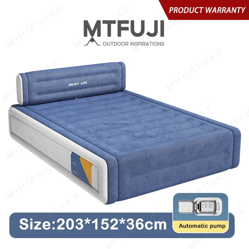 Mt.Fuji Camping Inflatable Bed Automatic Pump Air Bed Backrest Bed ...