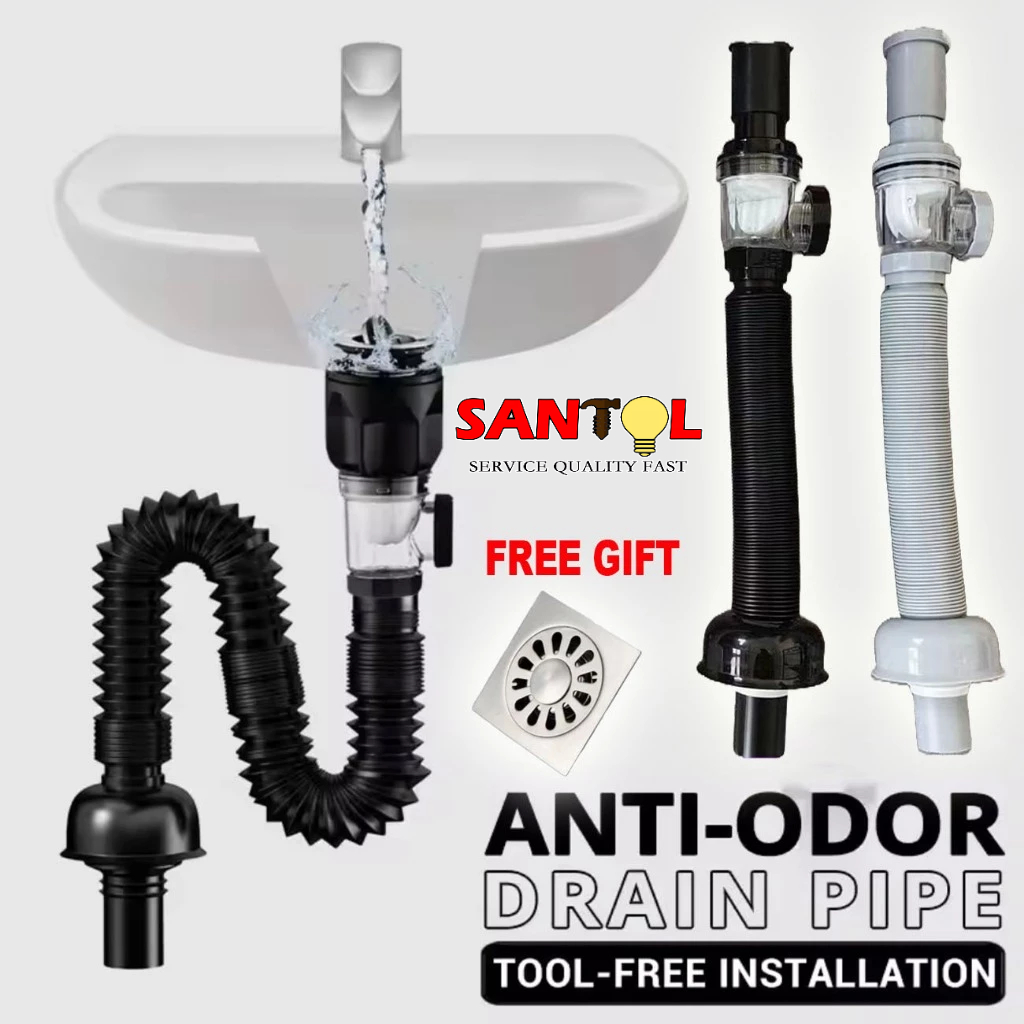 Universal Plastic Flexible Kitchen Basin Strainer Extension Washbasin P ...