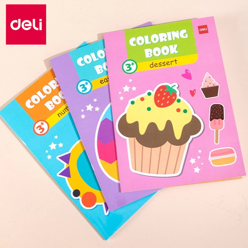 Deli 8 Sheets Coloring Book for Kids Premium Sketch Art Supplies EN068 ...