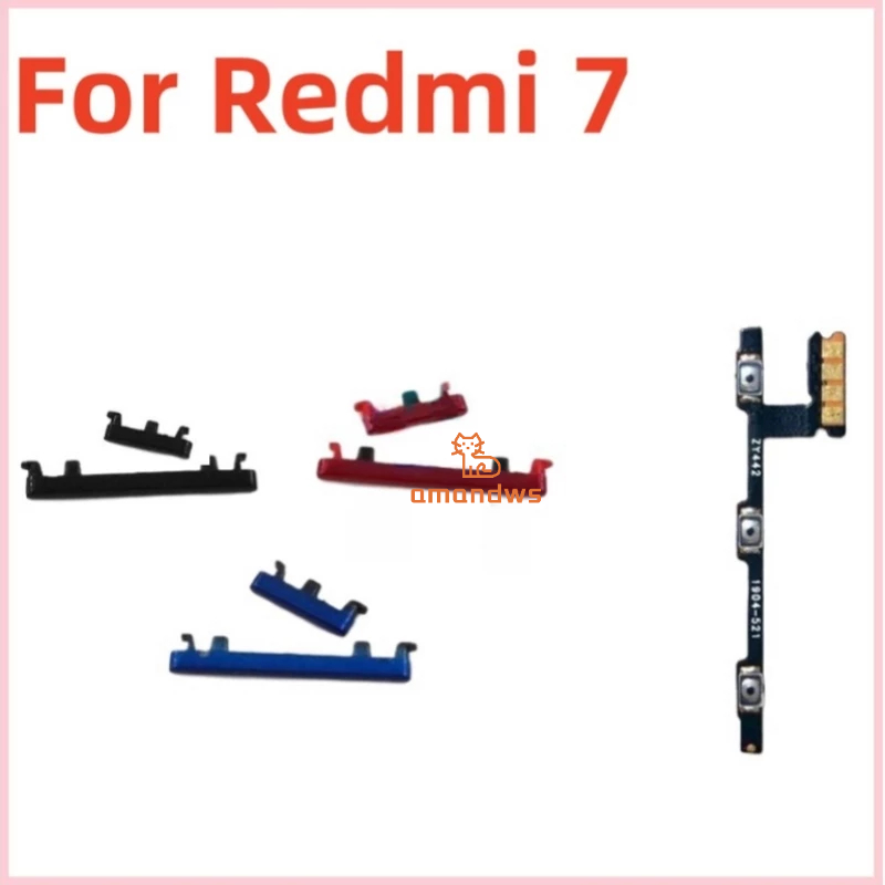For Xiaomi Redmi 7 power switch mute switch control key volume button ...