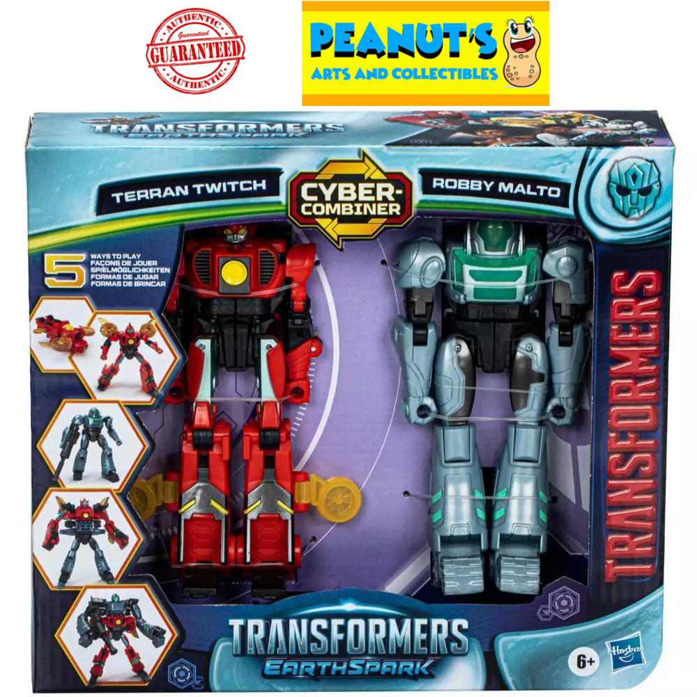 Transformers EarthSpark Cyber-Combiner Terran Twitch and Robby Malto ...