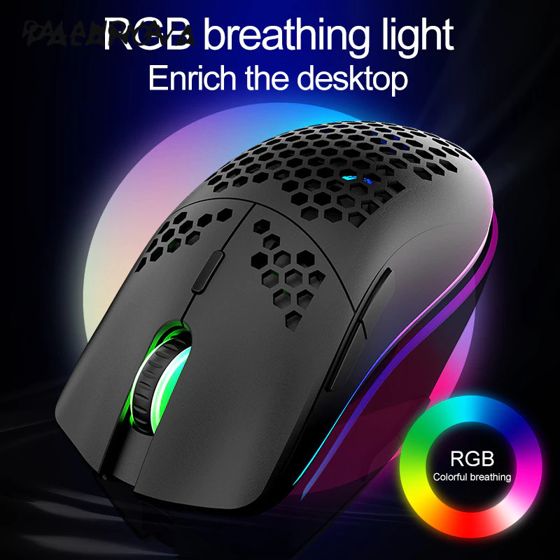 PAI】XYH80 2.4G Wireless RGB Mouse Honeycomb Shell Ultralight Adjustable ...