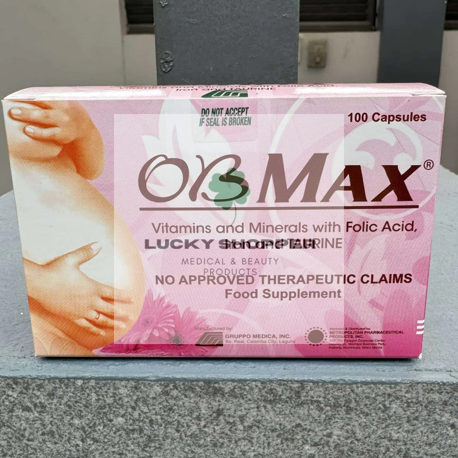 OB Max Vitamins and Minerals Food Supplement (Sold per 10 pcs) | Shopee ...