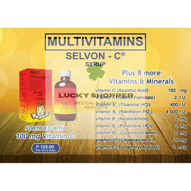 Selvon C syrup (120 mL) | Shopee Philippines