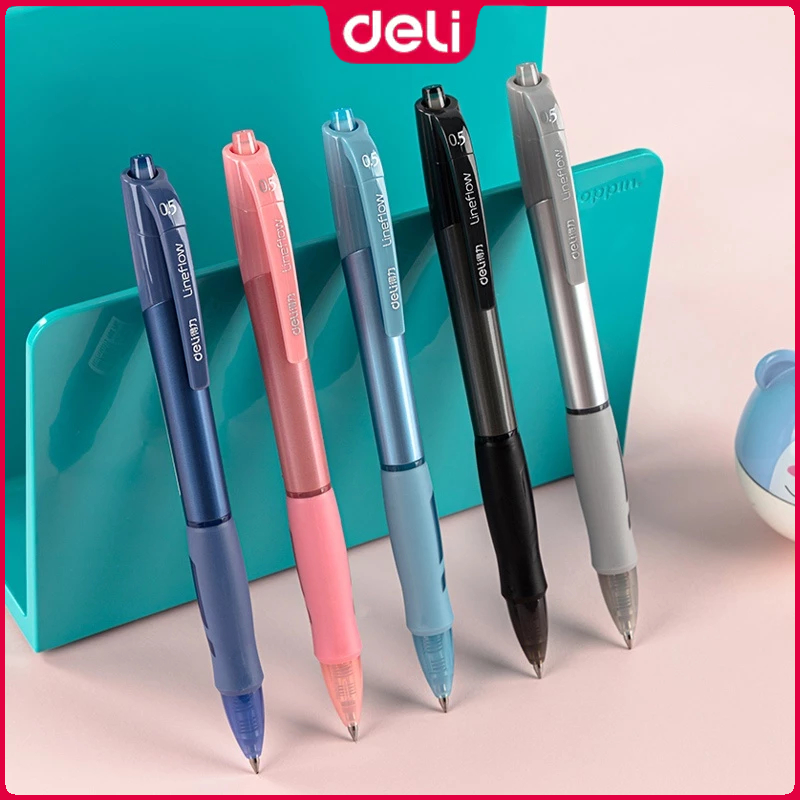 Deli 0.5mm Smooth Office Neutral Pen Spring Head Black Ink S08-B | Shopee Philippines