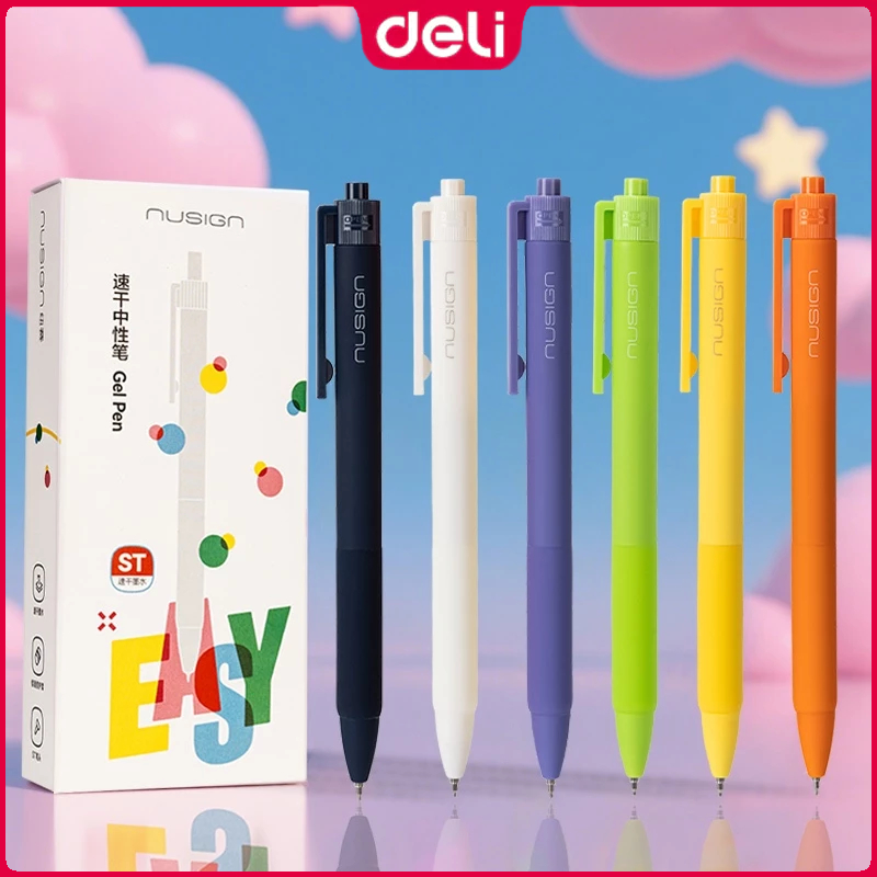Deli Nusign 0.5mm Quick Dry Press Nusign Neutral Pen NS564 1PC | Shopee ...