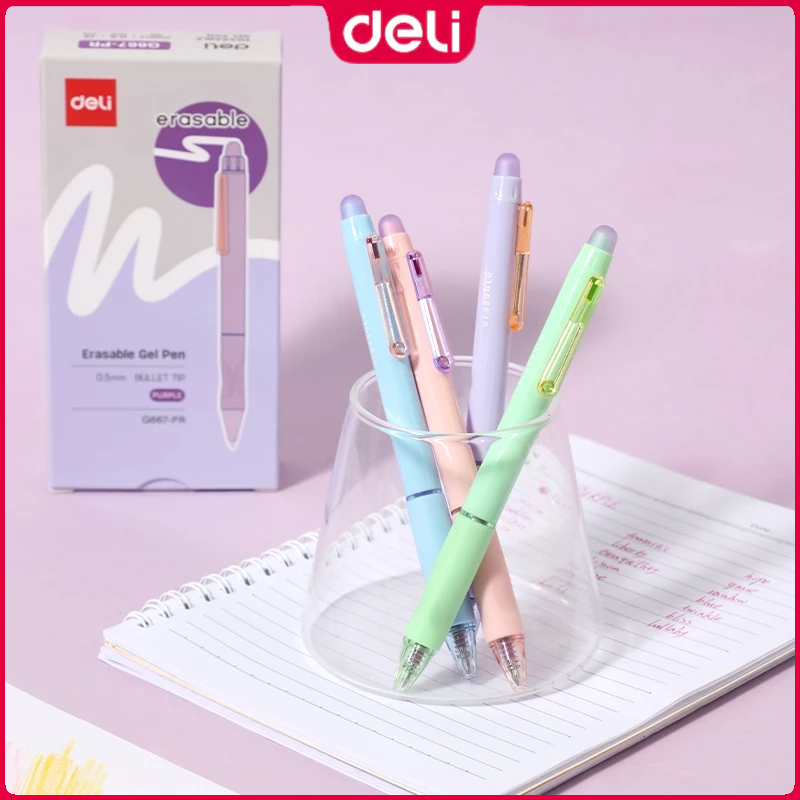 Deli Press Erasable Gel Pen 0.5mm Bullet Tip 1Pc EG667 | Shopee Philippines