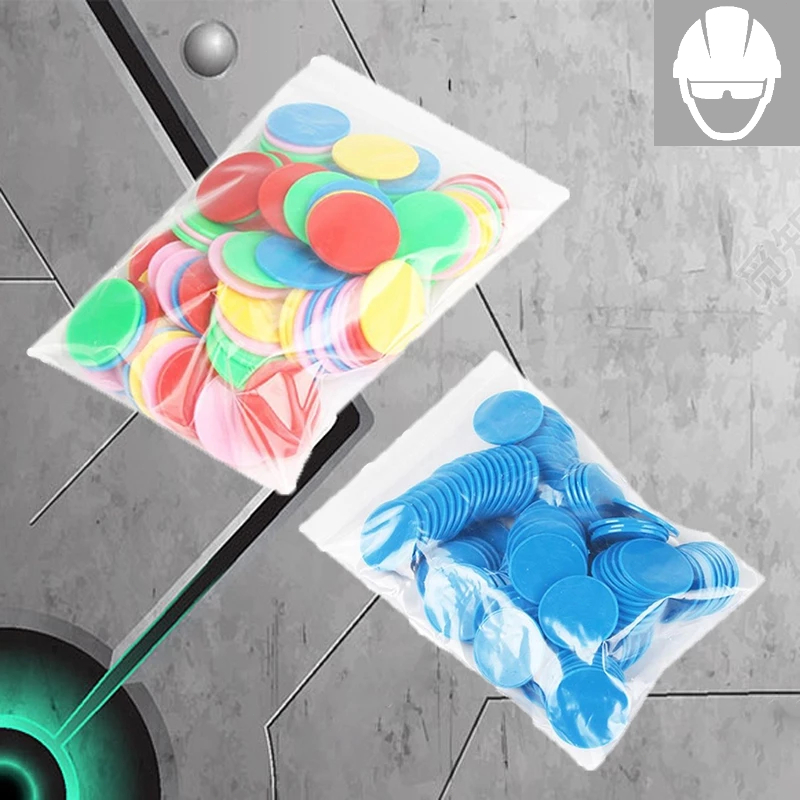 25mm Colorful Plastic Chips Coins as Children's Reward Discs Plastic ...