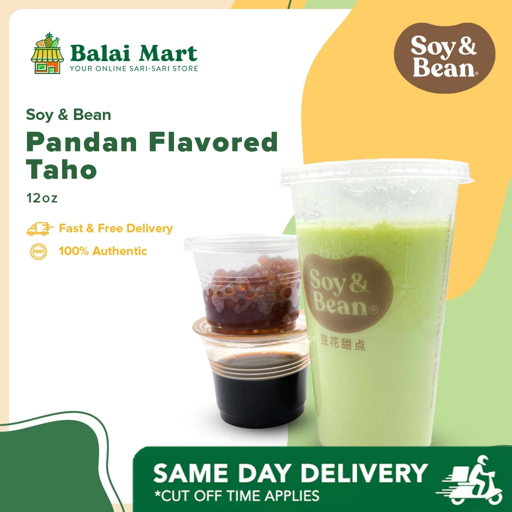 Soy & Bean Pandan Flavored Taho 16oz [Desserts, Taho, Plant-Based ...