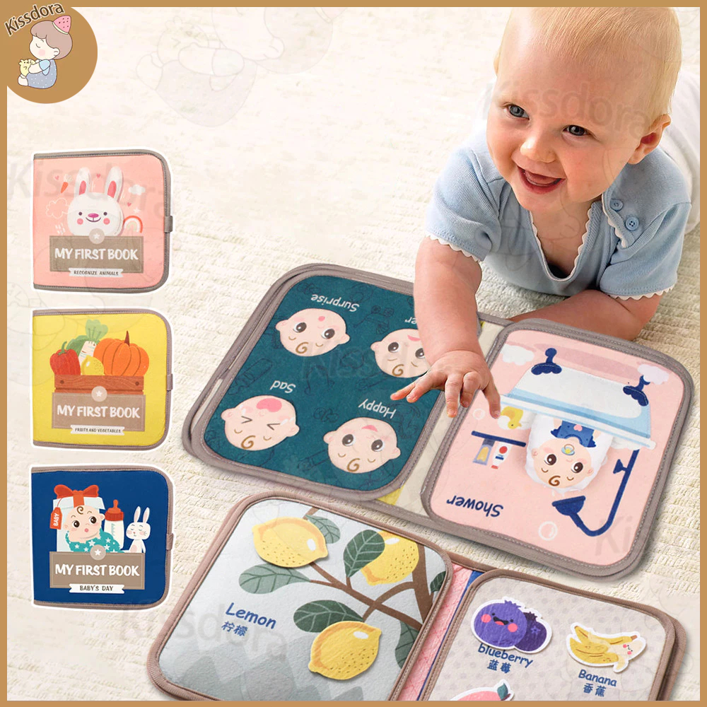 Kissdora Baby Soft Cloth Story Book Learning Toys for Baby Handmade ...