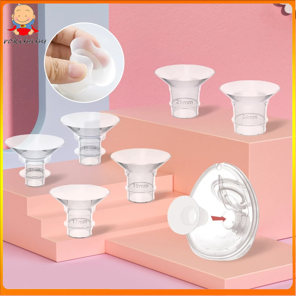 Rokibaby Breast Milk Pump Flange Inserts Breast Shield Converter For ...