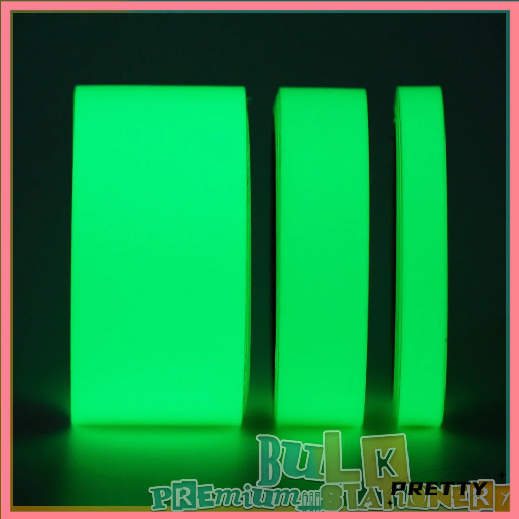 Glow in The Dark Tape Fluorescent Tape Waterproof Stickers Night Tape ...