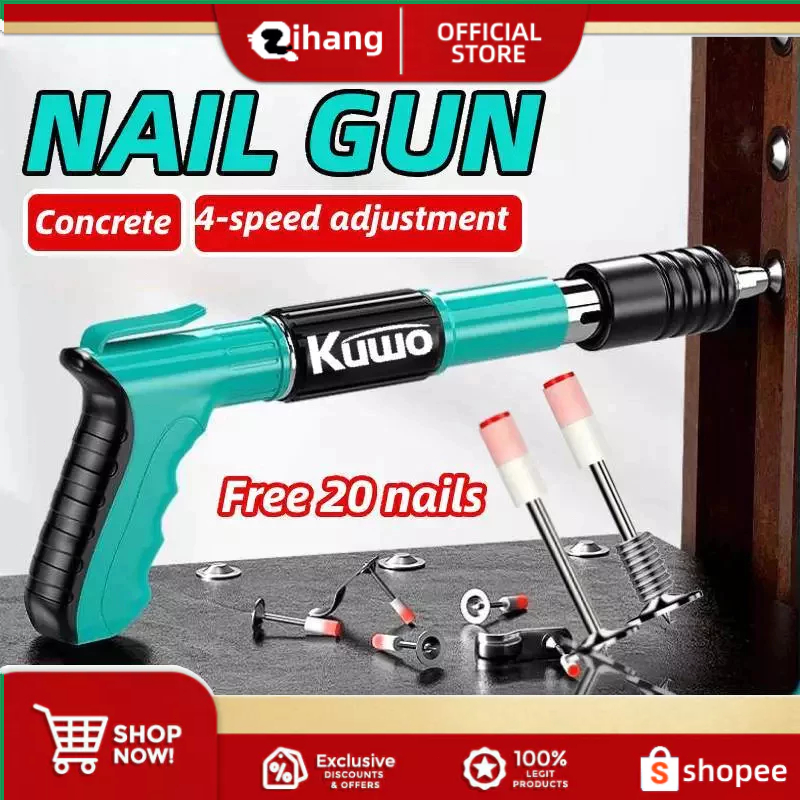 Nail Gunner Heavy Duty Nail Gun Ceiling Gun Tucker Concrete Drill Bit ...