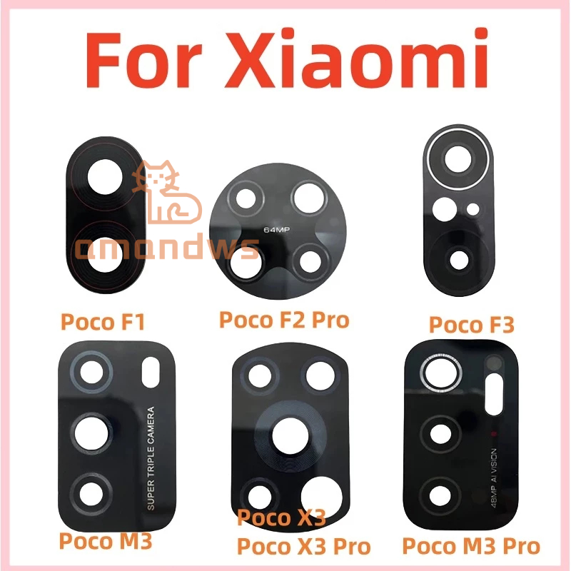 Back Camera Lens Glass Replacement With Adhesive For Poco X3 X2 M3 F2 ...