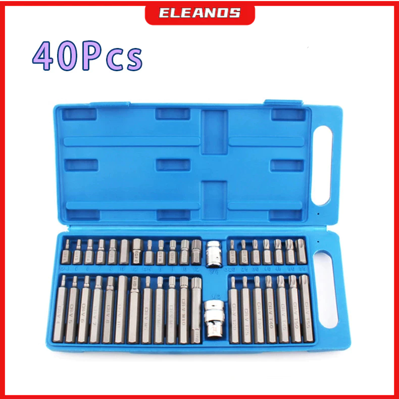 【COD】Flyman USA 40pc Allen Wrench Set with 40pc Impact Driver Bits and ...