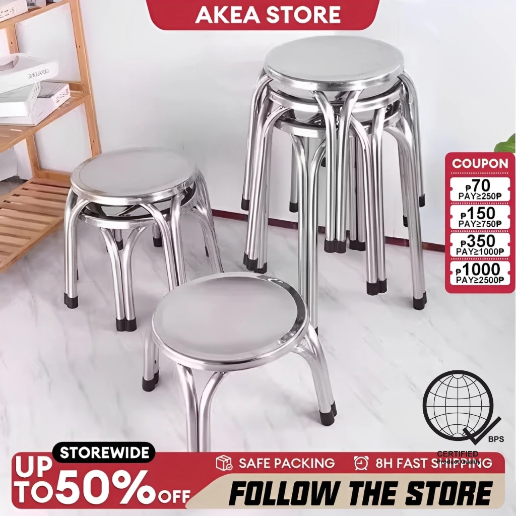 Stainless Steel Stool For Living Room | Shopee Philippines